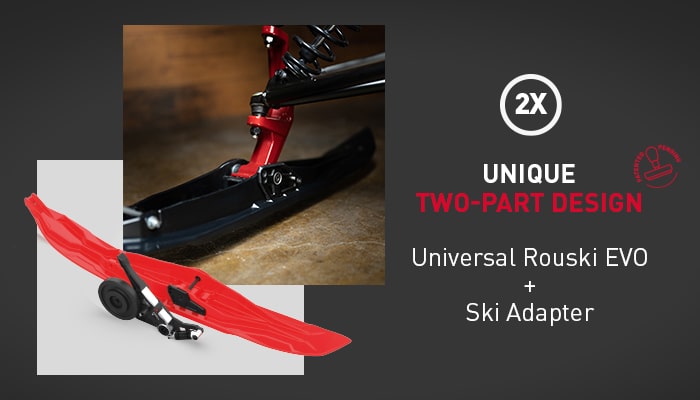 Snowmobile Retractable Wheel System Rouski EVO